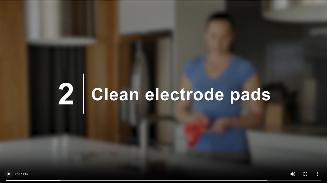 electrode pad placement guides |TENS+EMS for Pain Relief